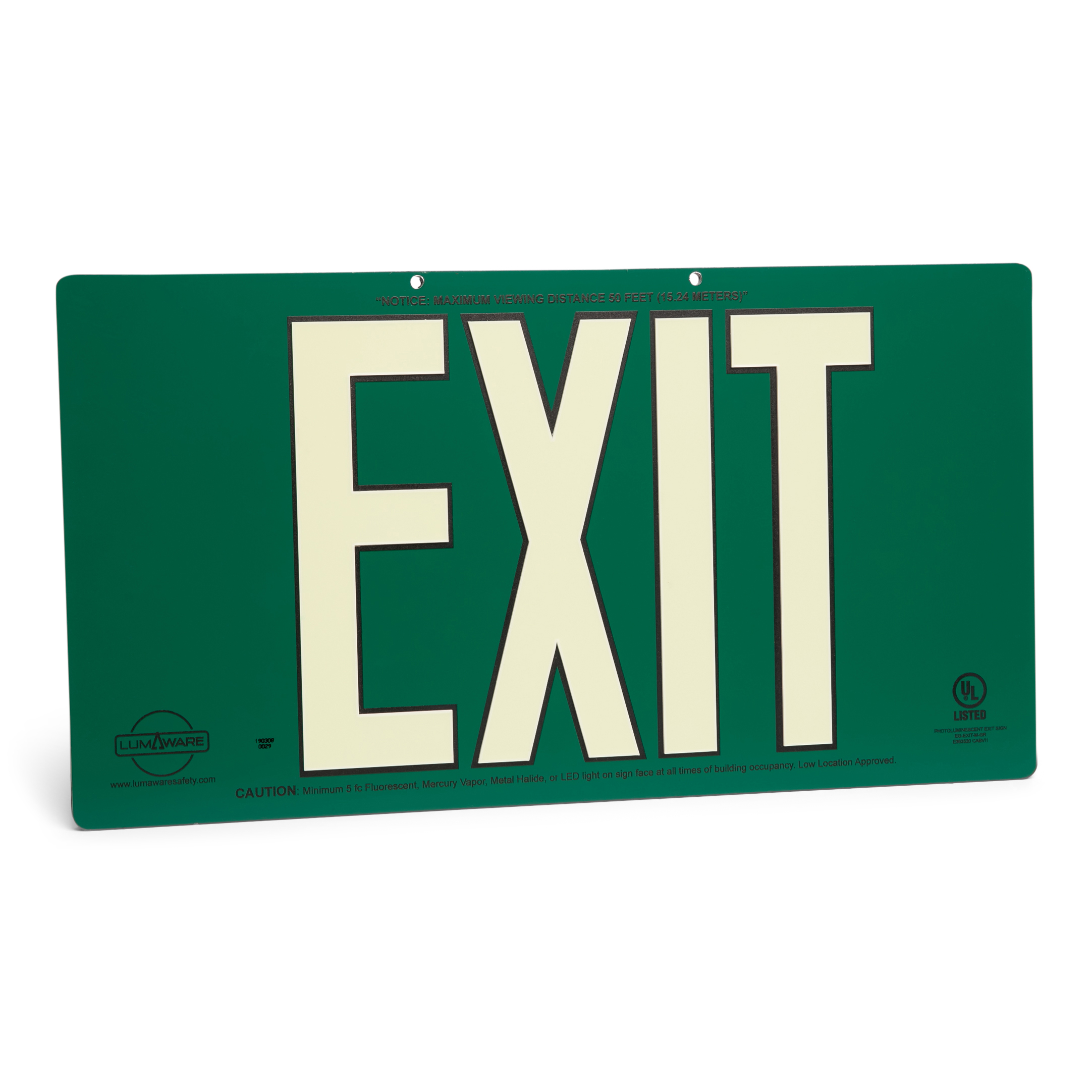 Green Poly-Metal Exit Signs